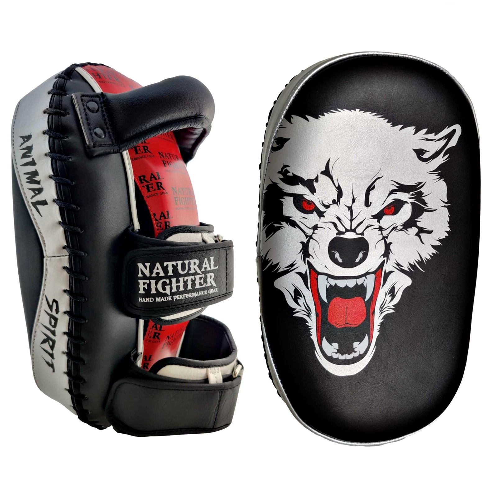 Colpitori da allenamento: COD. CO-07_Colpitore in pelle THAI PAD curvo