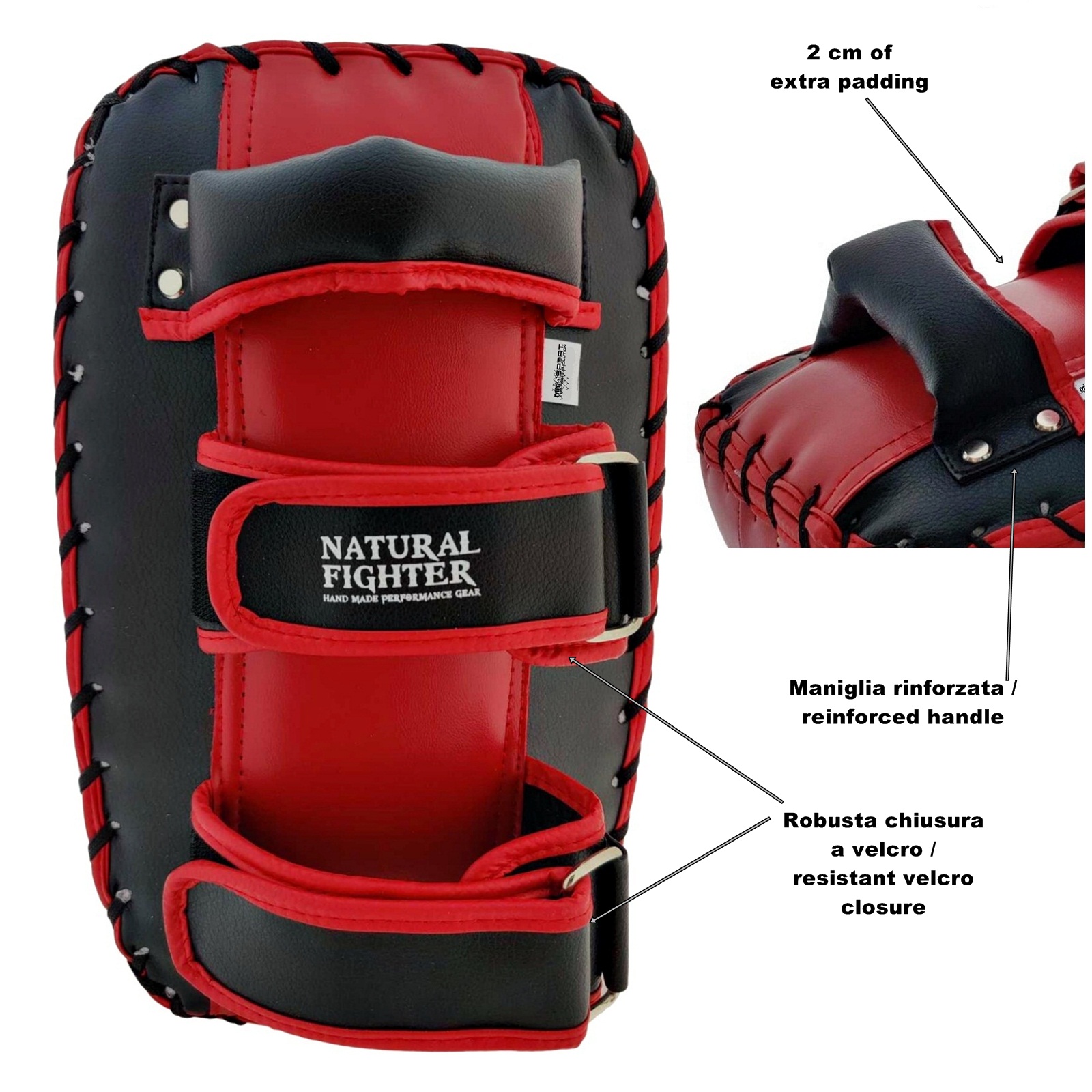 Colpitori da allenamento: COD. CO-06_Colpitore pesante THAI PAD curvo